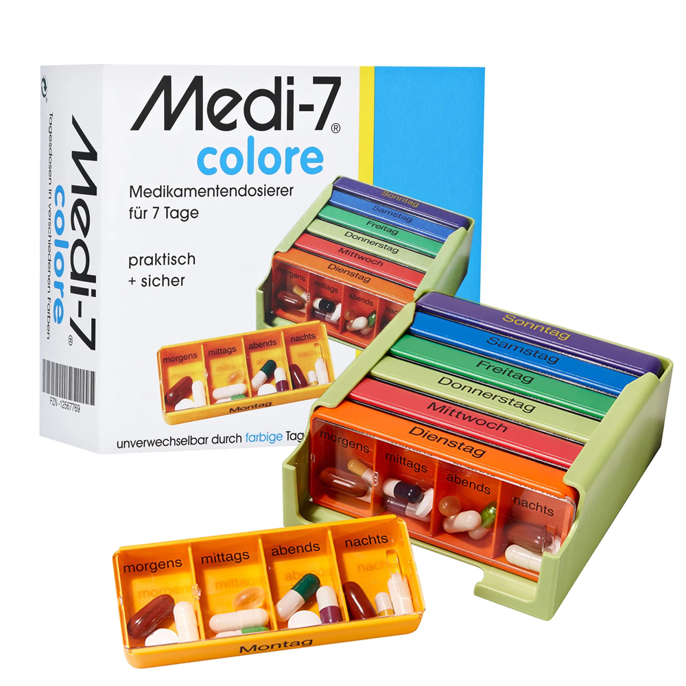 Medi-7® Colore Medikamenten Wochendispenser | rewa-shop.de | Pflege ...