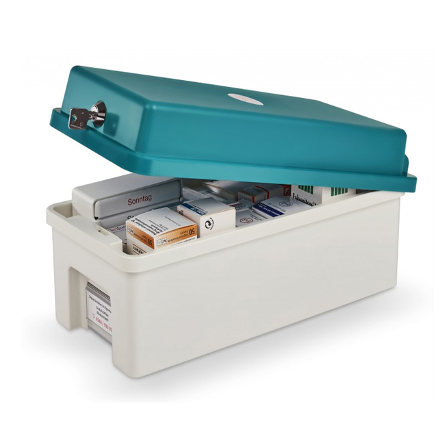 depot-Medikamentenbehälter S 30 plus - abschließbar - Grün | rewa-shop ...