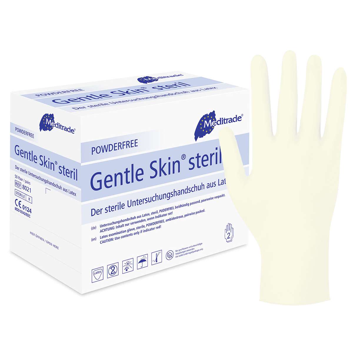 Meditrade Gentle Skin® steril - Latexhandschuhe | rewa-shop.de | Pflege & Hygienebedarf